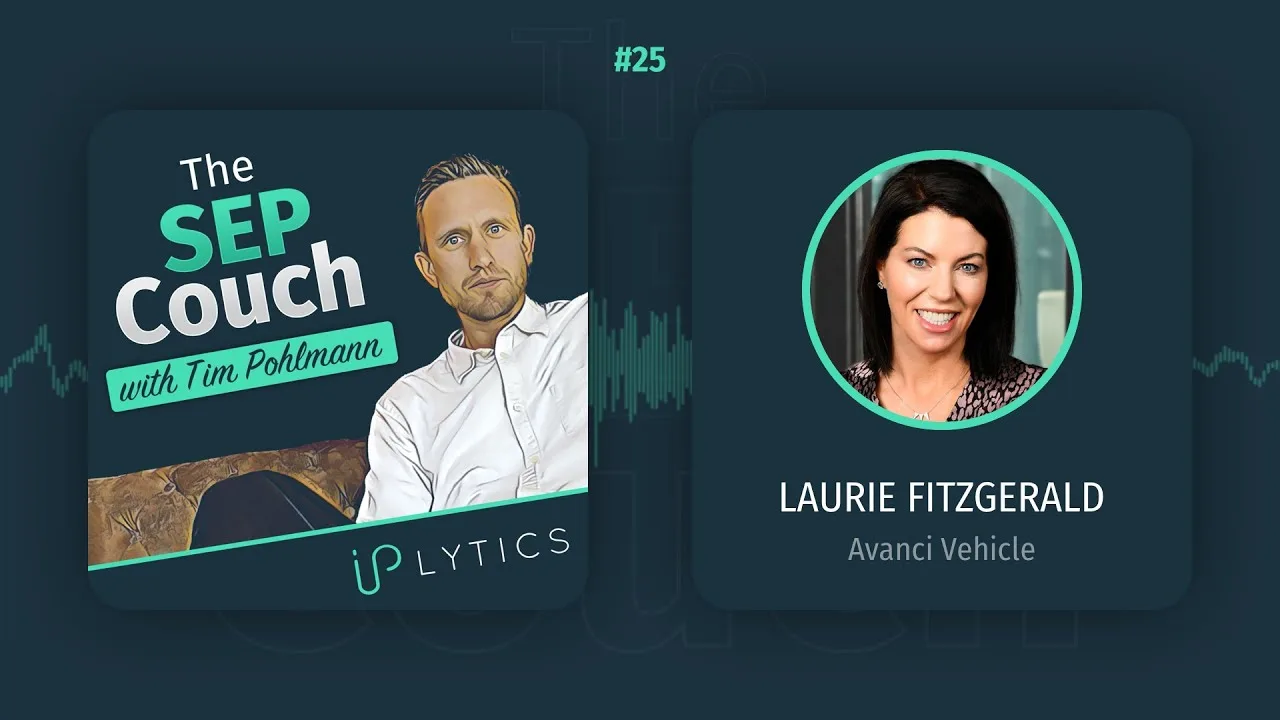 Laurie Fitzgerald on the LexisNexis IPLytics SEP Couch podcast - Avanci